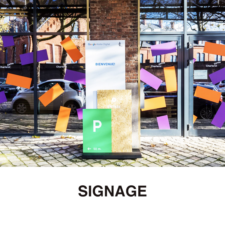 Signage - d-side stand : d-side stand